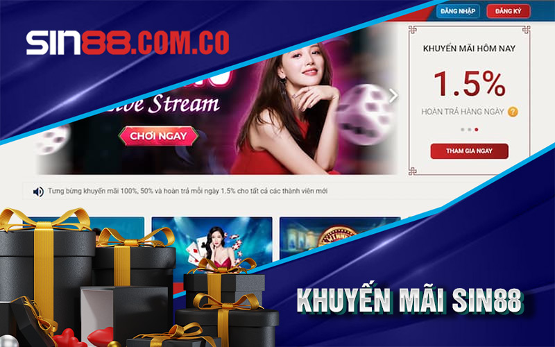 Khuyến mãi SIN88 - Tận hưởng các gói khuyến mãi để kiếm lời